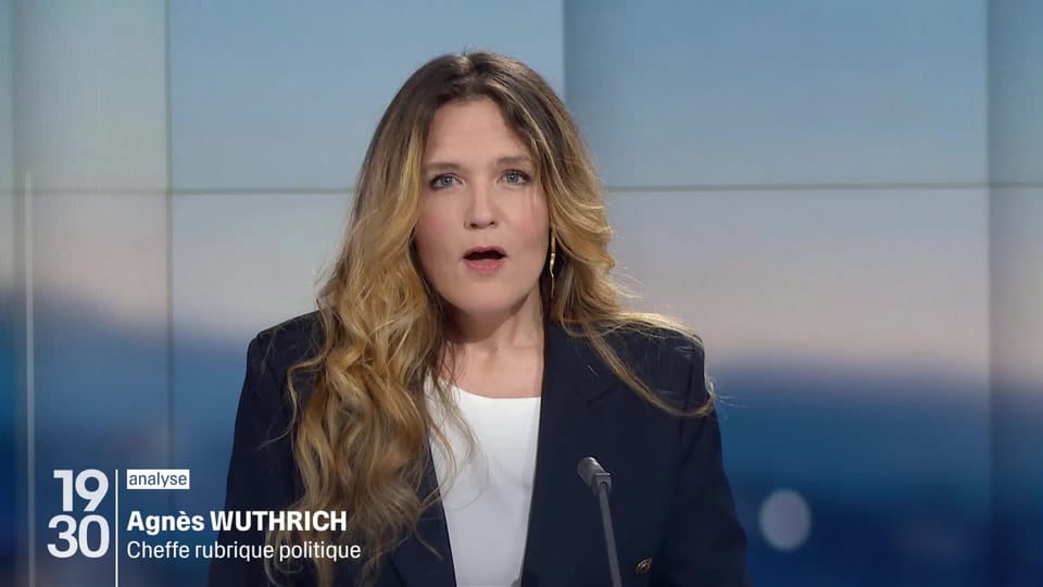 19h30 - Agnès Wuthrich, cheffe de la rubrique politique de la RTS, fait ...
