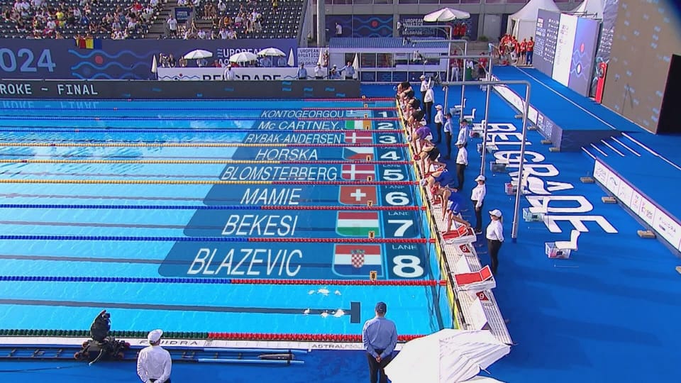RTS Sport - Belgrade (SRB), 200m brasse dames, finale: Lisa Mamié (SUI ...