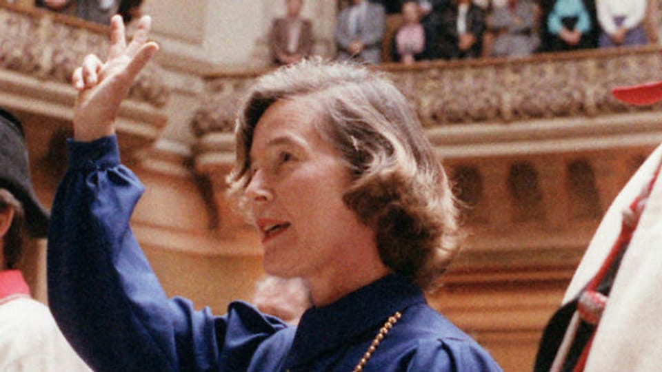 Heute vor 33 Jahren: Elisabeth Kopp wird erste Bundesrätin - Audio ...